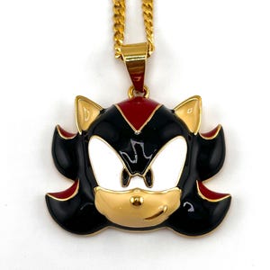 Stainless Steel 3D Sonic's Shadow the Hedgehog Necklace, Character ...