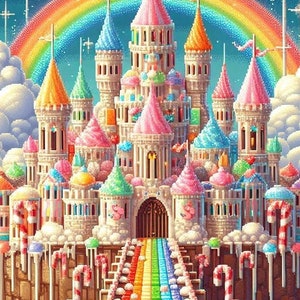 Marshmallow Candy Castle - Etsy