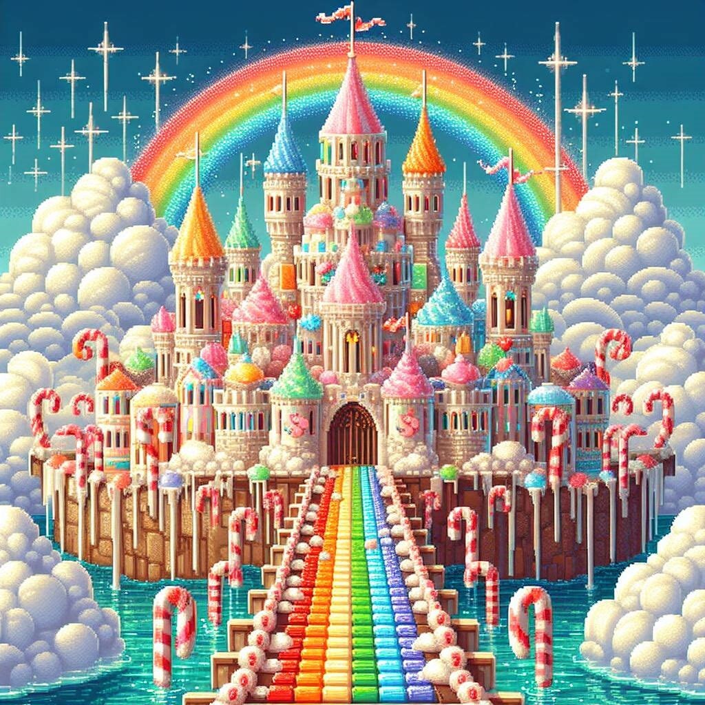 Marshmallow Candy Castle - Etsy