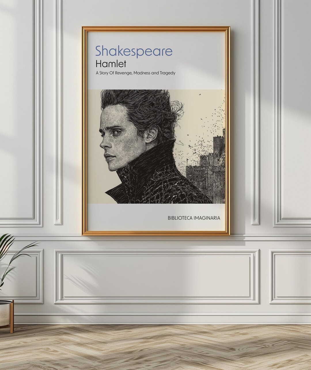 Hamlet Shakespeare Art Print: Literary Gallery Wall Art (digital ...