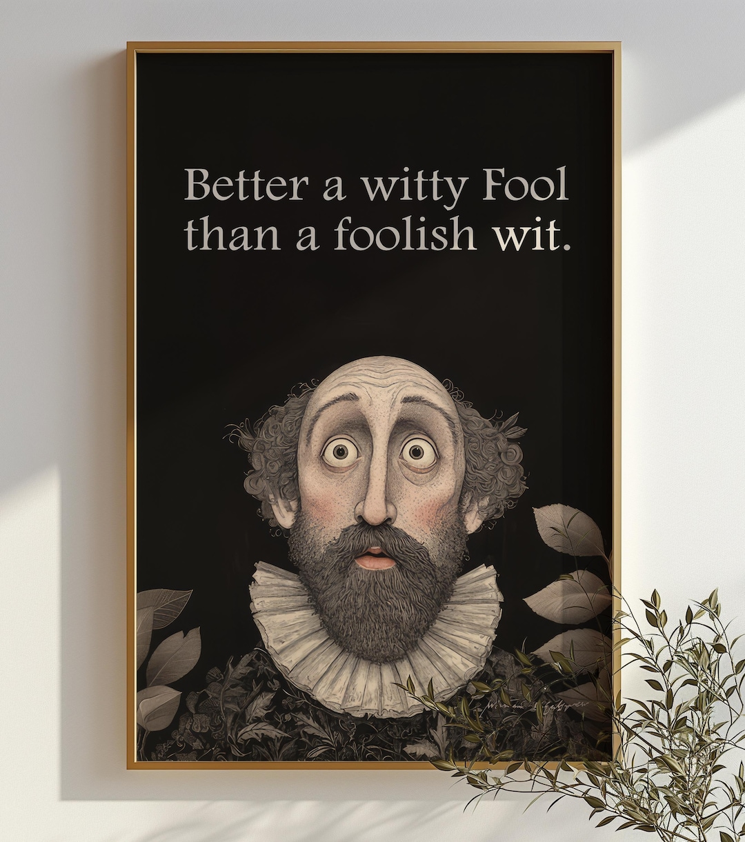 Shakespeare "foolish Wit" Quote Art Print (digital Download) - Etsy
