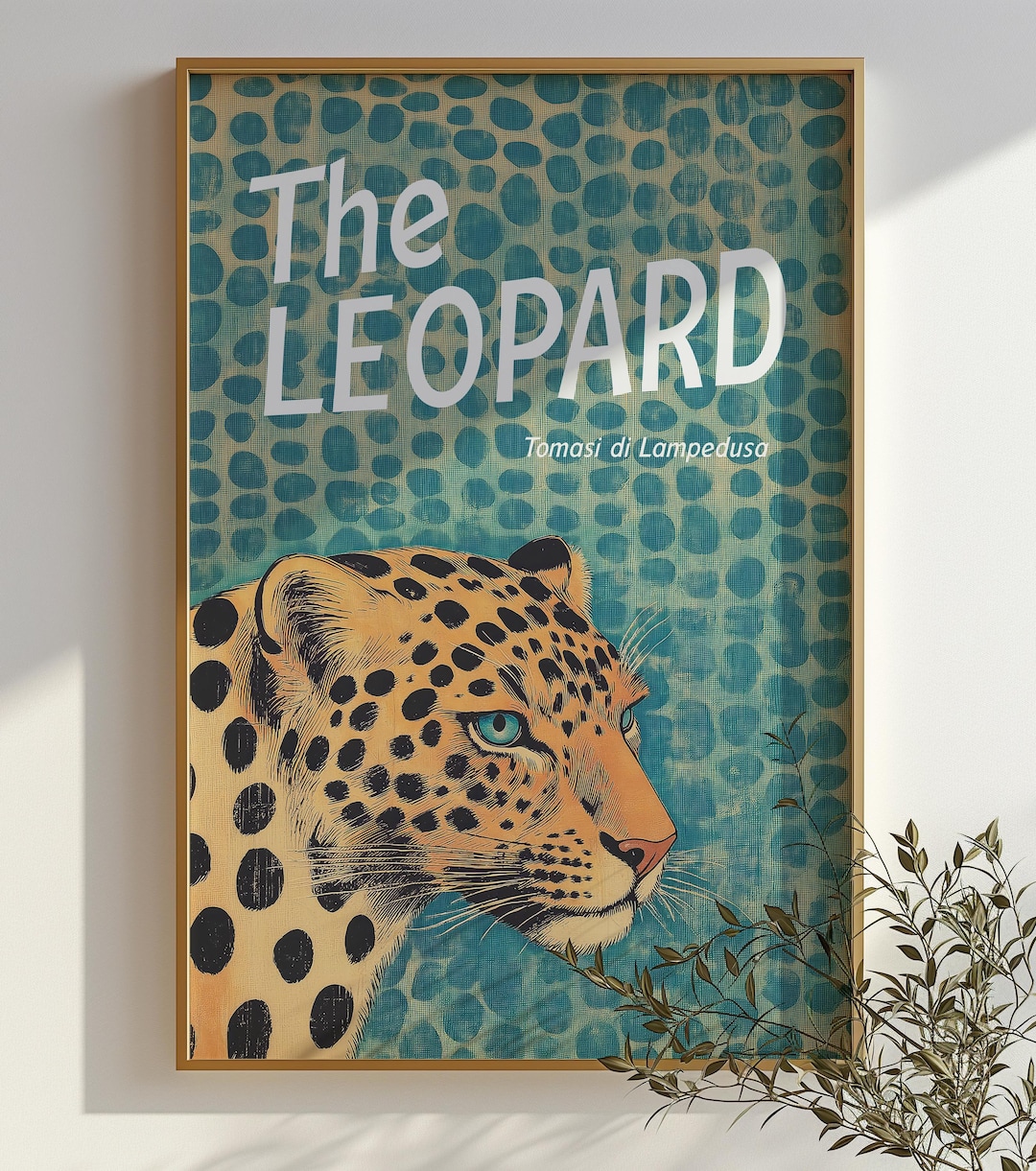The Leopard Book Cover Art Print: Italian Literature (digital Download ...