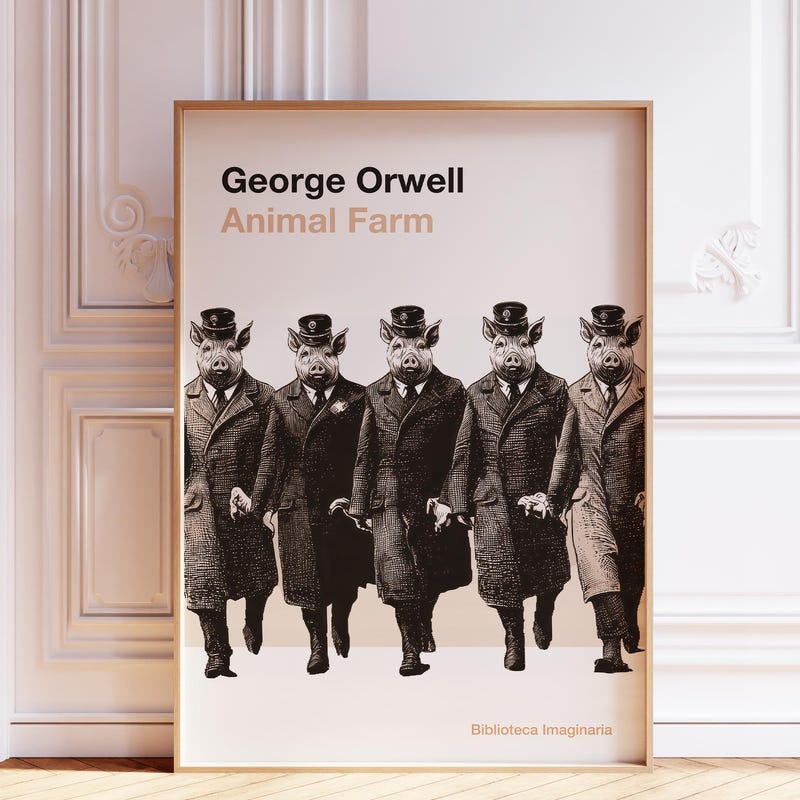 Animal Farm Book Cover - Etsy