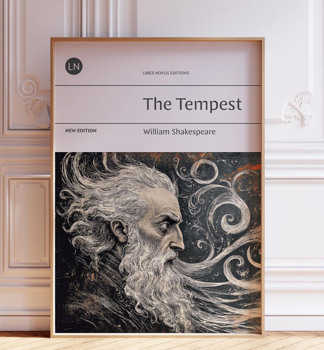The Tempest Poster – Shakespeare Wall Art, Literary Play Print, Vintage ...