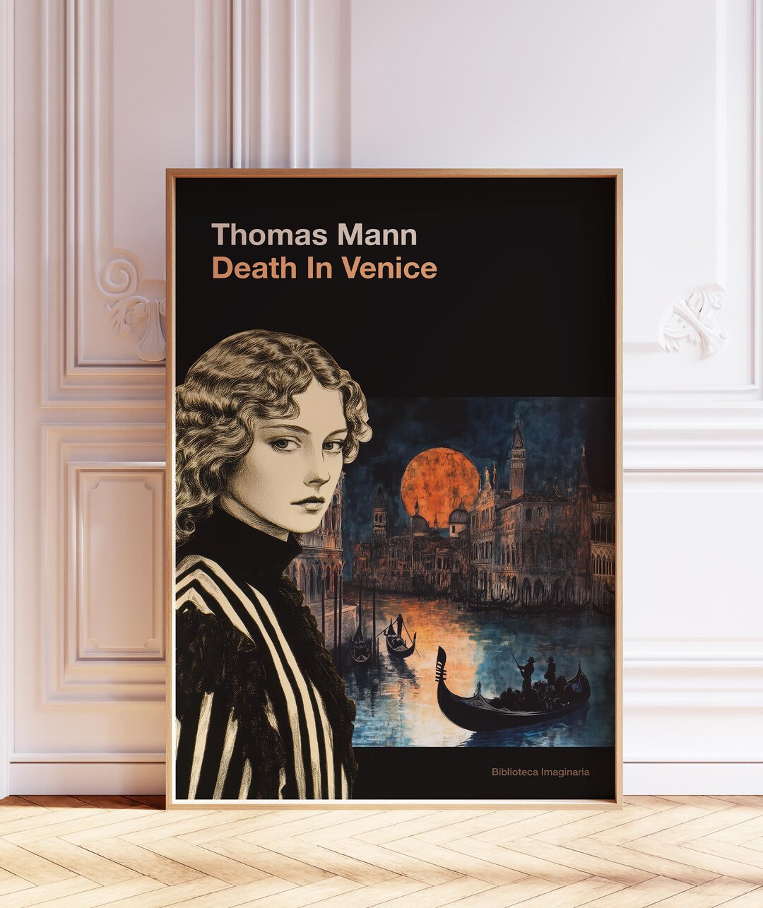Death in Venice Book Cover Print | Vintage Novel Poster (digital ...
