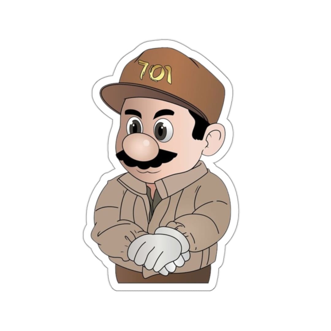 Chapo Mario Sticker, 2x2, Transparent, Gift, Gift for Him - Etsy