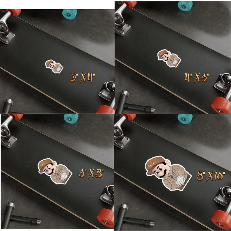 Chapo Mario Sticker, 3x4,4x6,6x8,8,10, Vinyl, Kiss-cut, Gift, Gift for ...