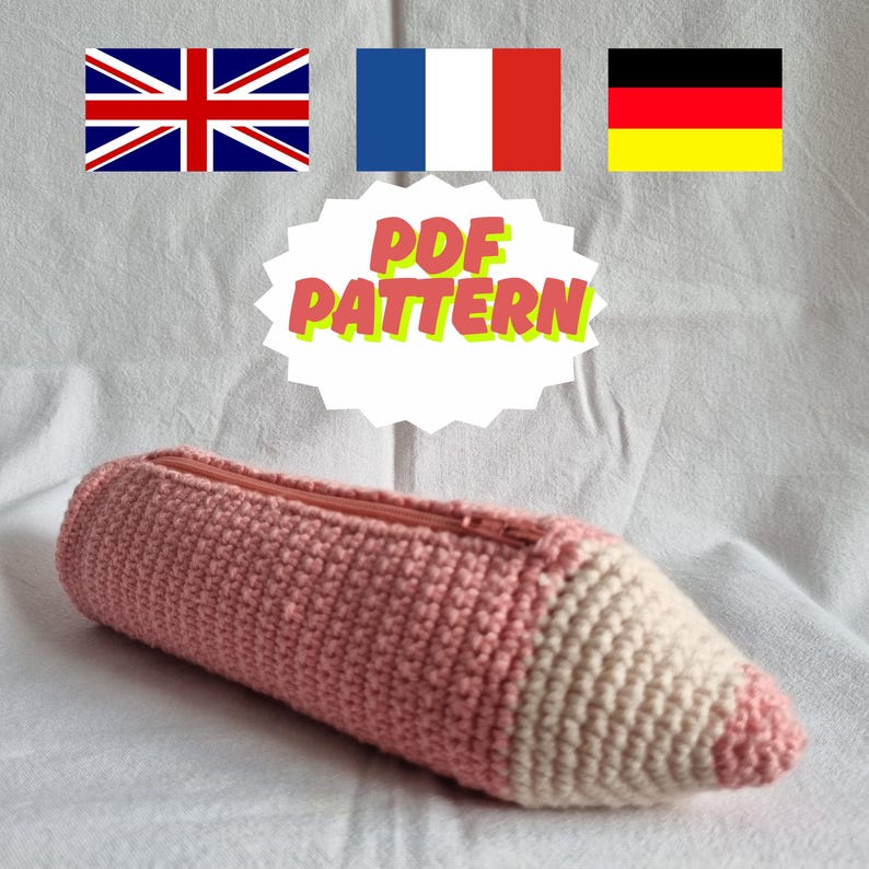Easy Crochet Pencil Case Digital Download - Gift for Sister or Teacher ...