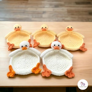 Duck Coaster Crochet Pattern, Crochet Duck Amigurumi PDF Pattern, No ...
