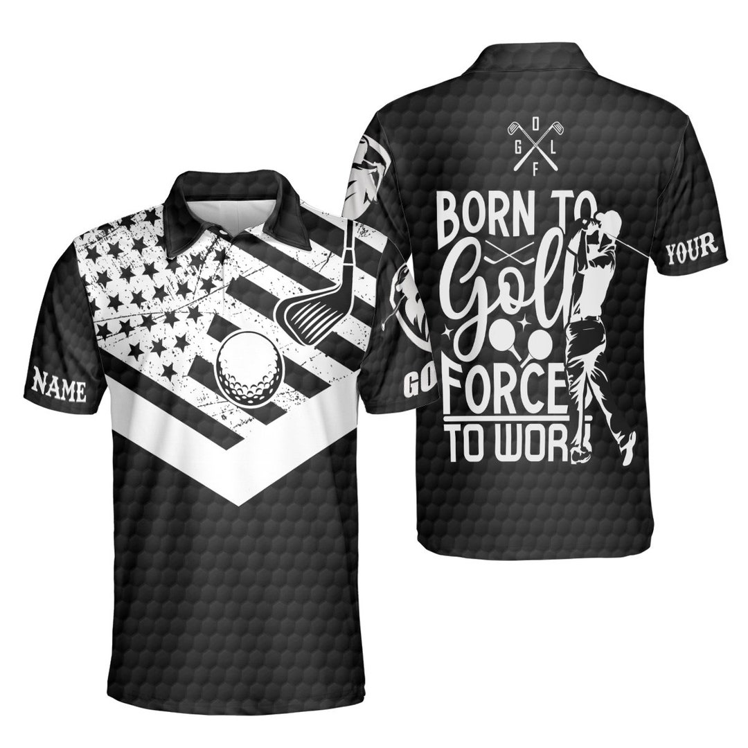 Personalized 3d Funny Golf Polo Shirts for Men, Men's Golf Shirts Short ...