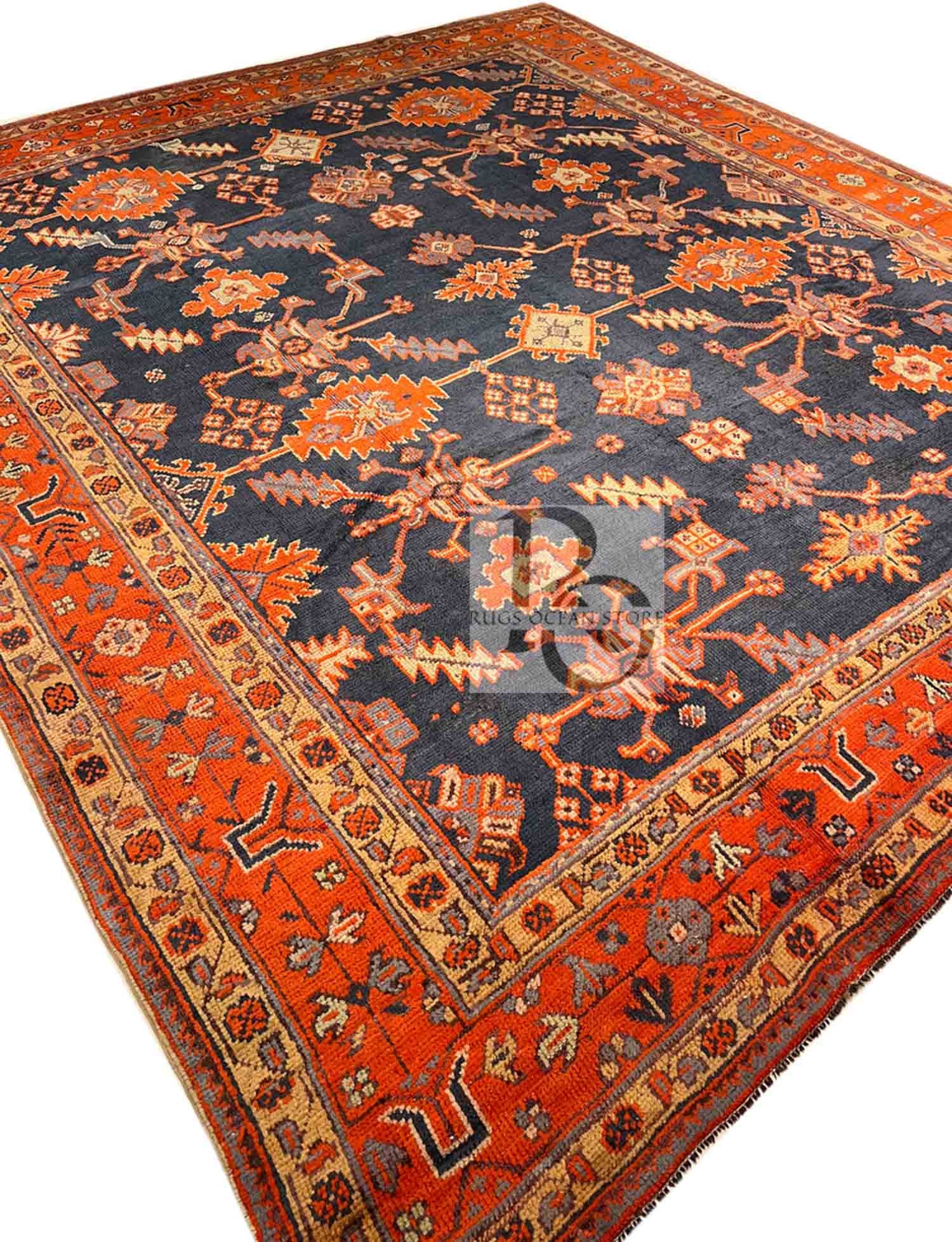 Elegant Oushak Style Peach Color Rug 5x8, 6x9, 8x10, 9x12, 10x14 Ft ...