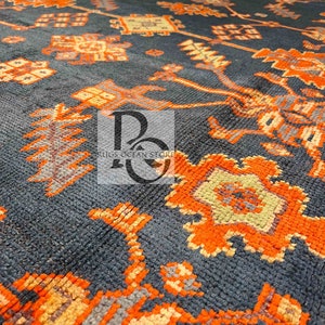 Elegant Oushak Style Peach Color Rug 5x8, 6x9, 8x10, 9x12, 10x14 Ft ...