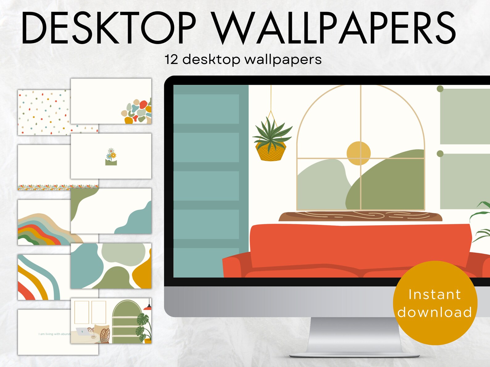 Desktop Wallpaper for Teachers Desktop Organizer Wallpaper - Etsy