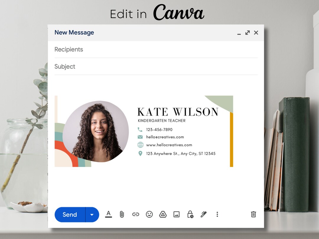 Email Signature Template for SLP Signature Footer Teacher Gmail ...