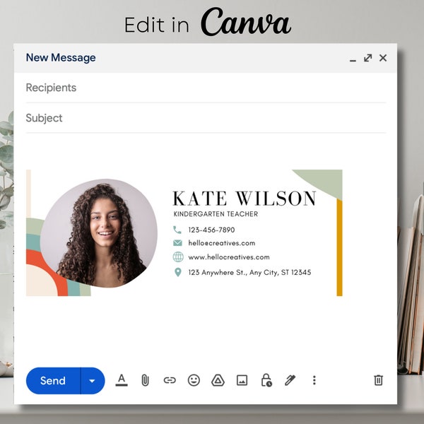 Email Signature Teacher - Etsy