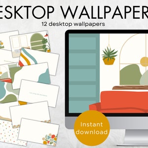 Desktop Wallpaper for Teachers Desktop Organizer Wallpaper - Etsy