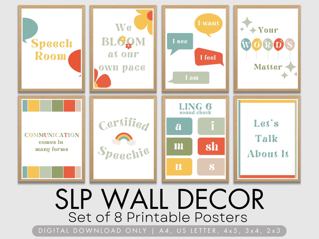 SLP Office Decor Speech Classroom SLP Welcome Sign Room Decorating SLP ...