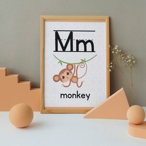 Alphabet Posters Classroom Decoration Printables, Animals, Colorful ...