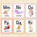 Alphabet Posters Classroom Decoration Printables, Animals, Colorful ...