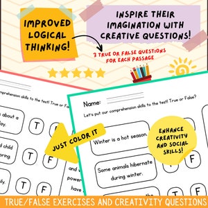 1st Grade Reading Comprehension Worksheets Seasons,printable Classroom ...