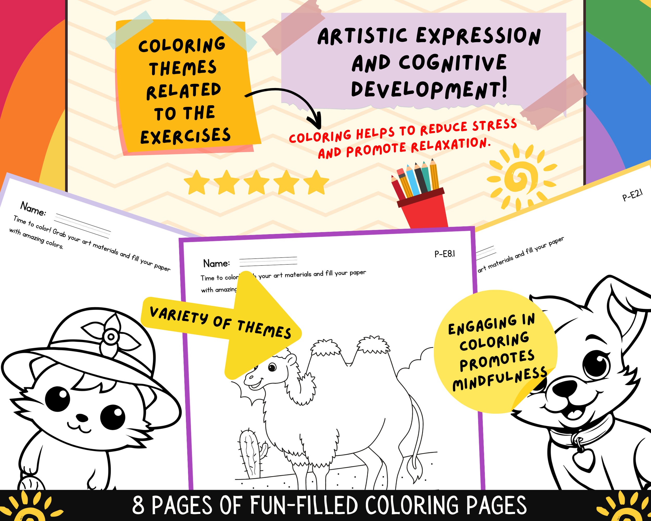 1st Grade Handwriting Exercises With Sentences and Coloring Pages ...