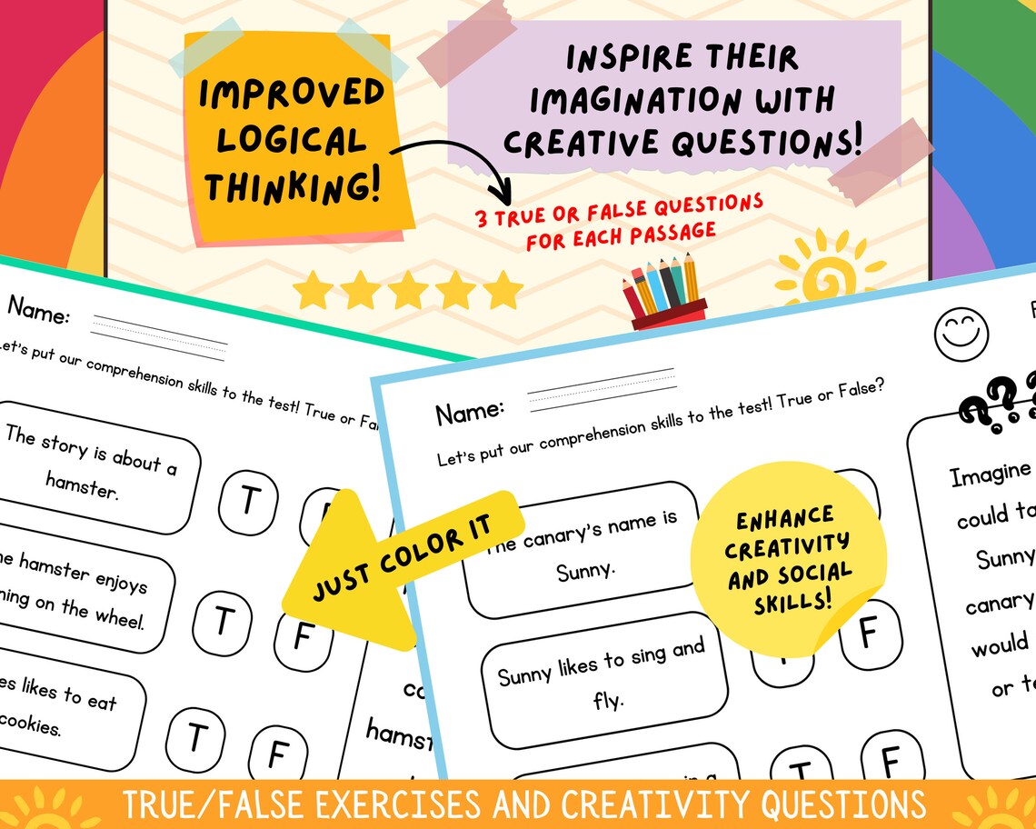 1st Grade Reading Comprehension Worksheets,printable Classroom ...