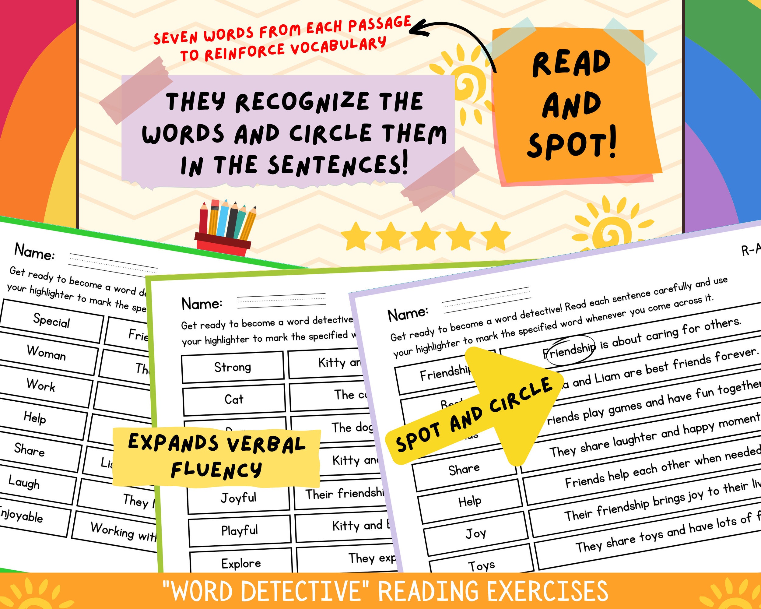 1st Grade Reading Comprehension Worksheets About Friendship,printable ...