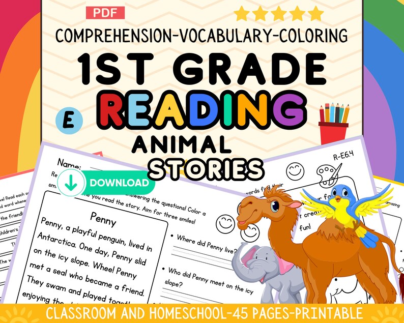 1st Grade Reading Comprehension Worksheets,printable Classroom ...