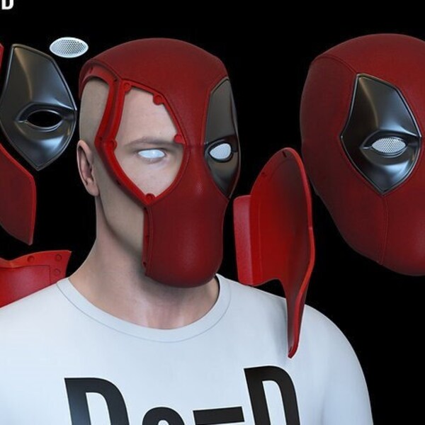 Deadpool Mask - Etsy