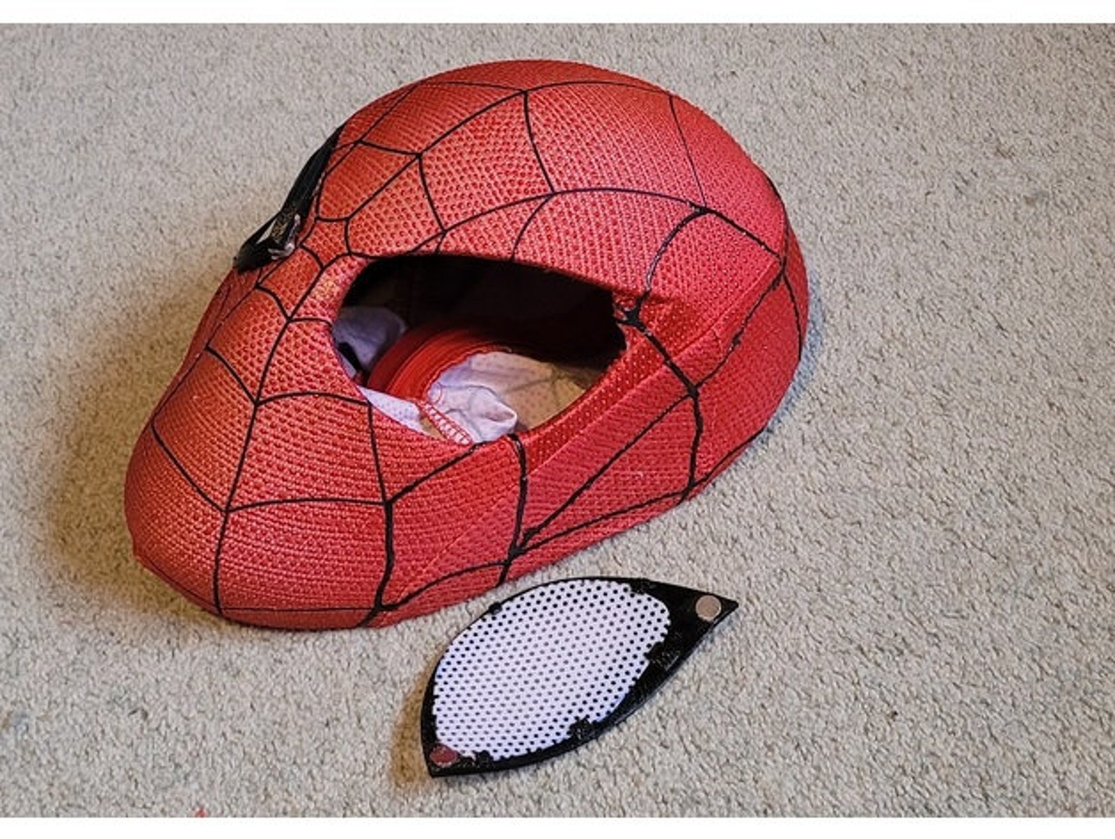 Spider-man Face Shell Helmet V3 + Lenses High Quality 3D Printer Files ...