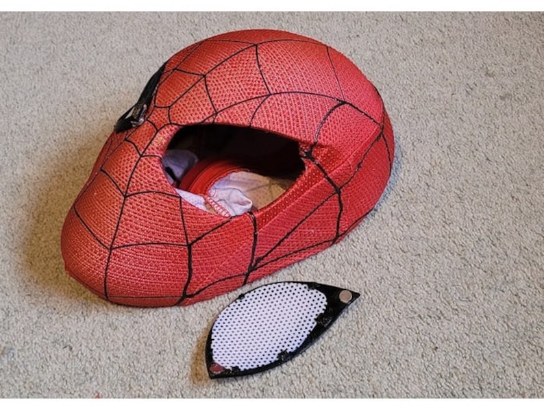 Spider-man Face Shell Helmet V3 + Lenses High Quality 3D Printer Files ...