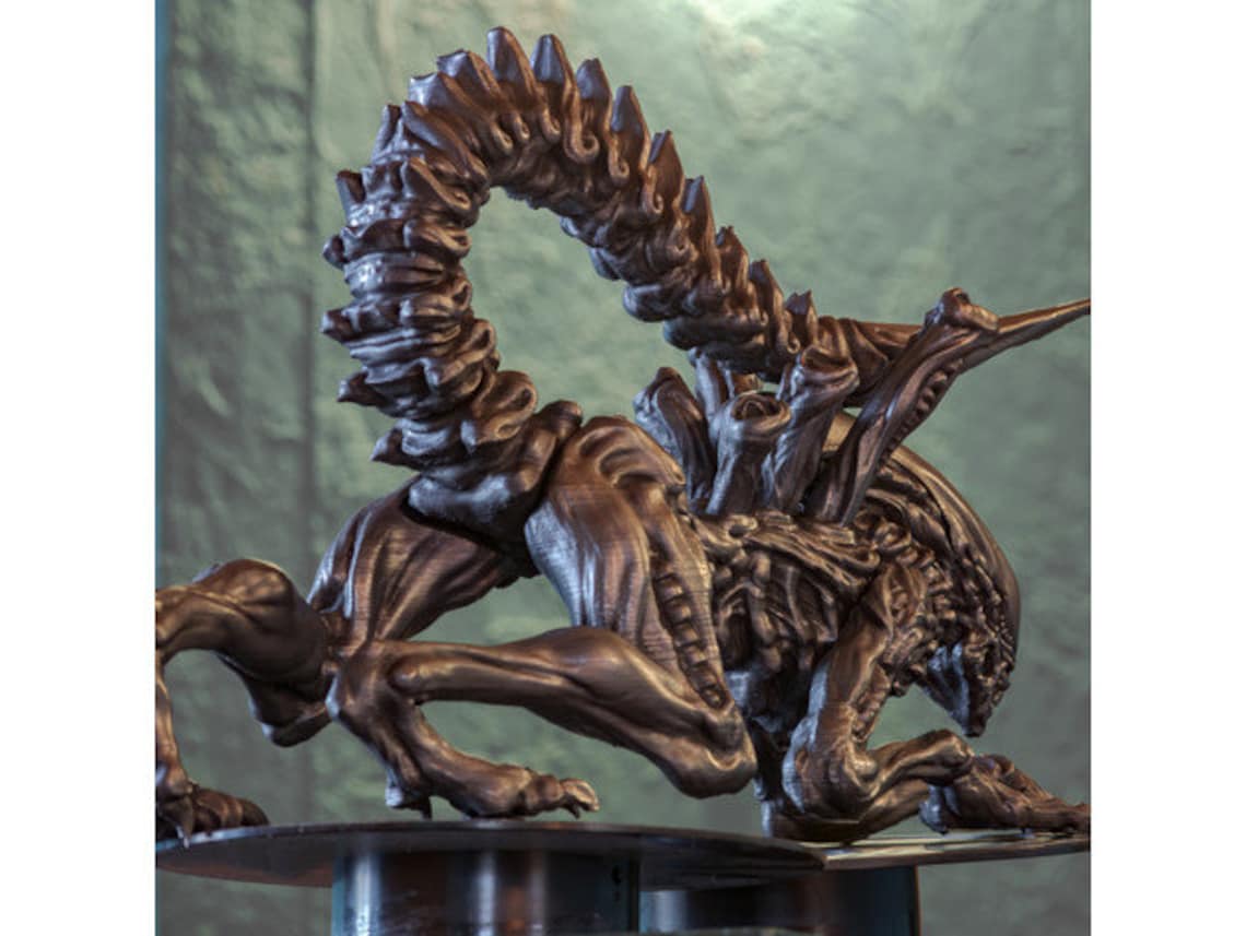 Alien xenomorph Statue High Quality 3D Printer Files 3D STL Model Print STL File 3D Digital ...