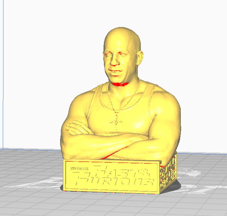 Fast and Furious Vin Diesel Bust High Quality 3D Printer Files 3D STL ...