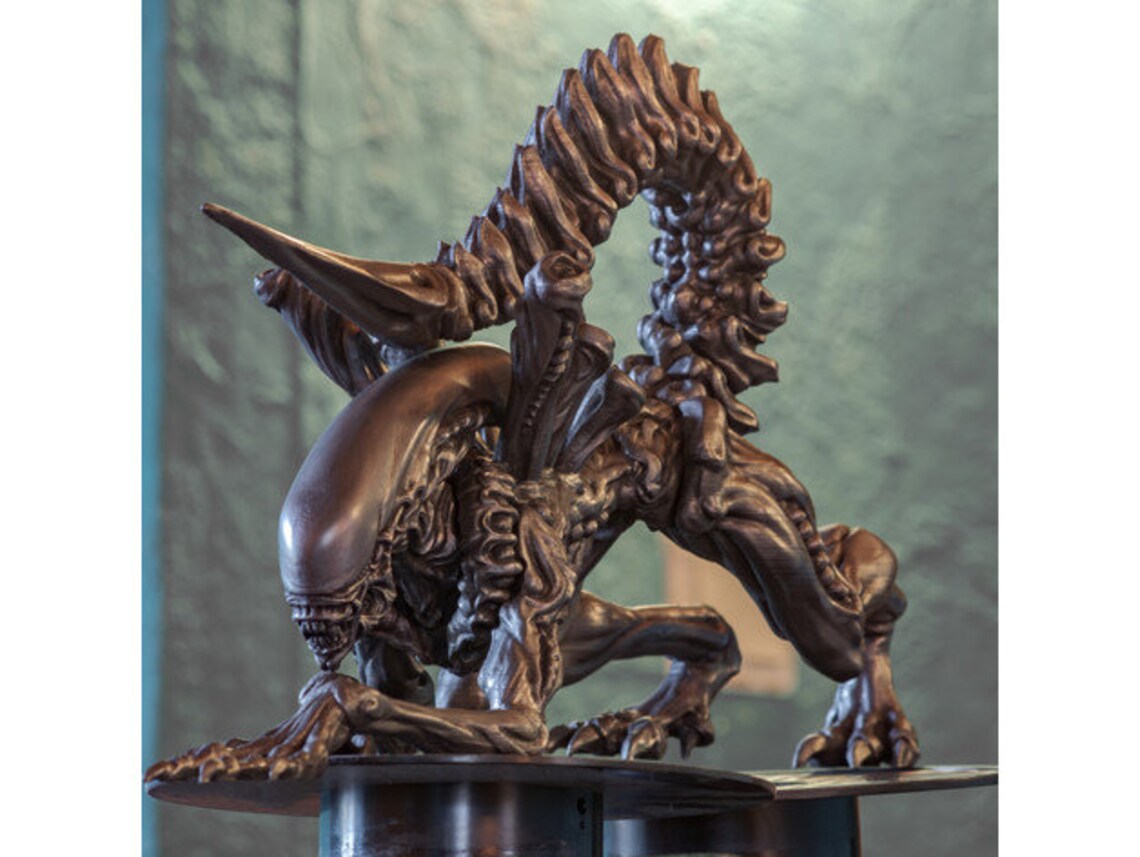 Alien xenomorph Statue High Quality 3D Printer Files 3D STL Model Print ...