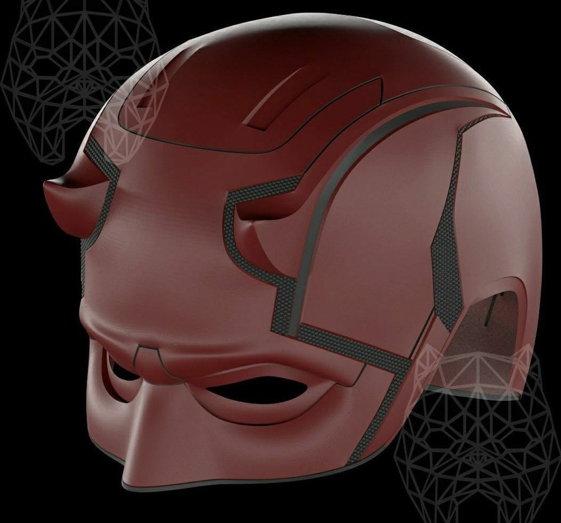 Daredevil Helmet High Quality 3D Printer Files 3D STL Model Print STL ...