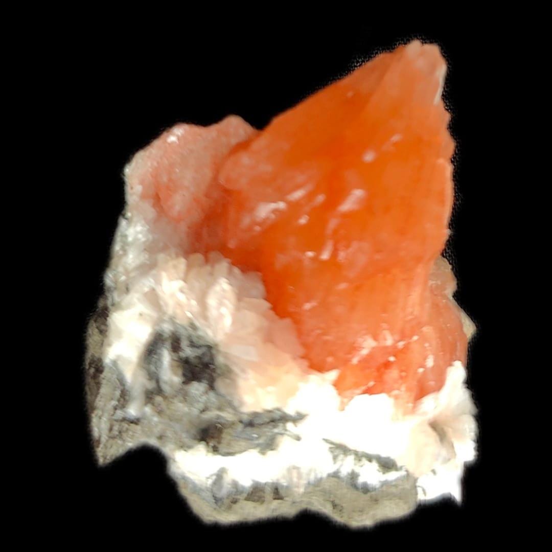 Orange Stilbite Mineral Specimen for Crystal Collection and Healing SM ...