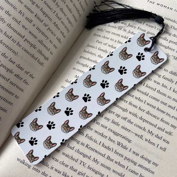 Paw Print Bookmark - Etsy