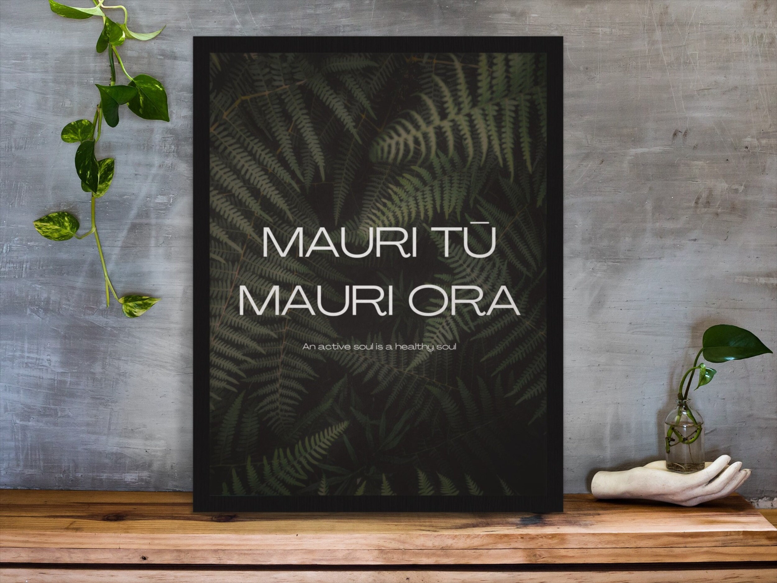 Maori Whakatauki Digital Print New Zealand Maori Black Minimal Decor ...