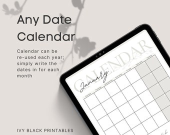 2023-2024 Monthly Calendar - Etsy