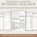 Reading Tracker Bundle - Instant Printable Download | to Be Read List ...