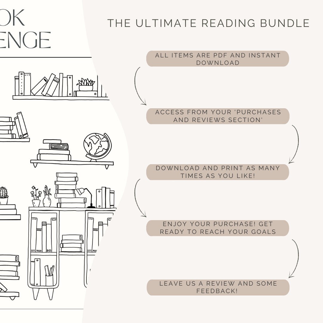 Reading Tracker Bundle - Instant Printable Download | to Be Read List ...