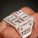 Iced Diamond Men Ring Custom Iced Initial Hip Hop Ring 14KT - Etsy