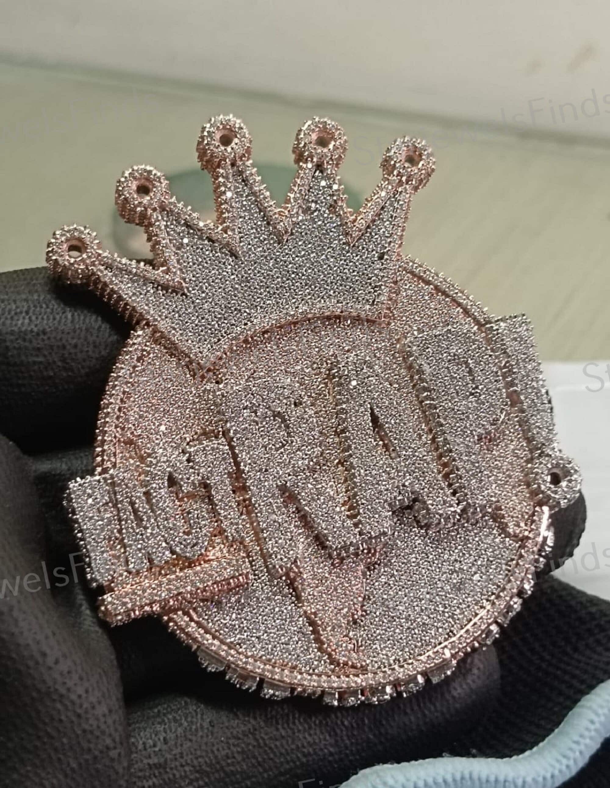 FACT RAP Moissanite Diamond Pendant Customizes Hip Hop - Etsy