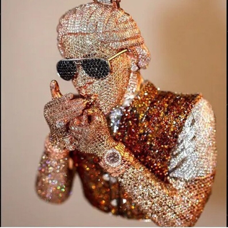 Thug Life Pendant, Customize Face Pendant , Mens Face Pendant, Name ...