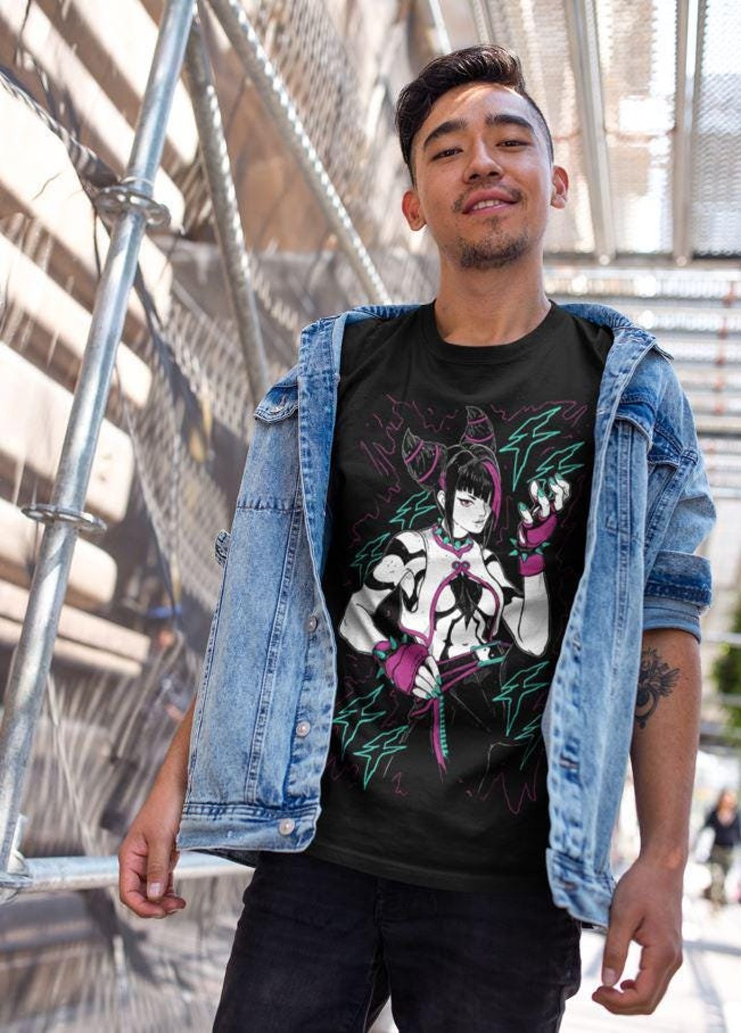 Unisex Juri SF2 Retro Gaming T-shirt, Vintage Anime Waifu Shirt - Etsy