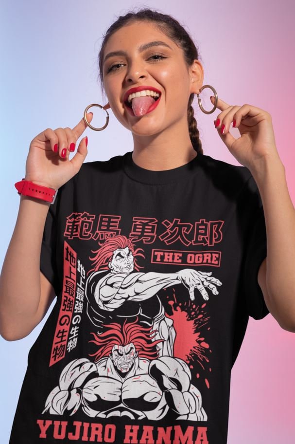 Baki Hanma T-shirt Baki the Grappler Yujiro Boxing Gym Anime Gift Shirt ...