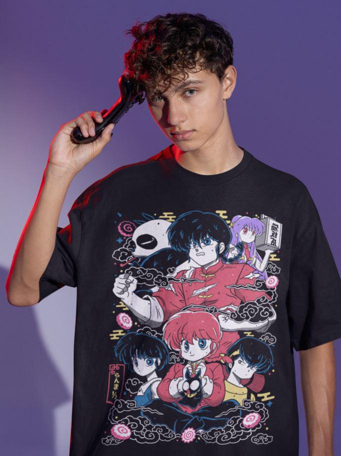 Unisex Ranma Saotome Anime T-shirt, Genma Panda Manga Shirt - Etsy