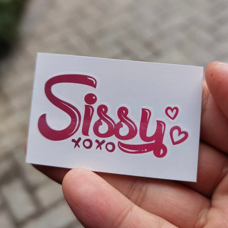 SISSY, X10 Temporary Tattoo, Minimalistic Perfect for Experimenting - Etsy