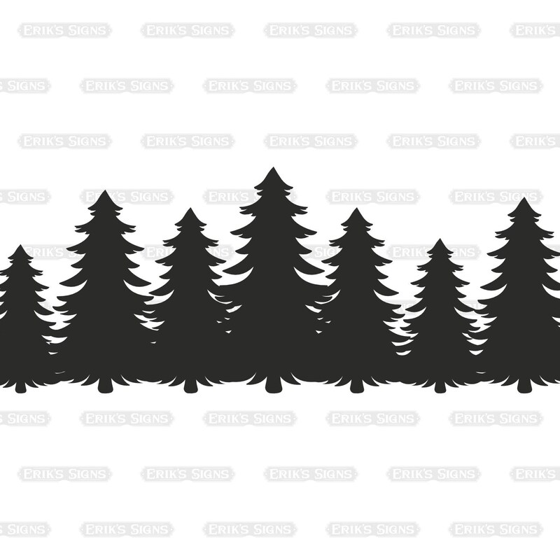 Tree Line Svg - Etsy