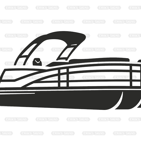 Pontoon Boat Svg - Etsy